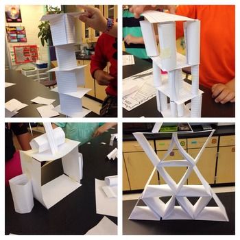 Index Card Tallest Tower Engineering Challenge
